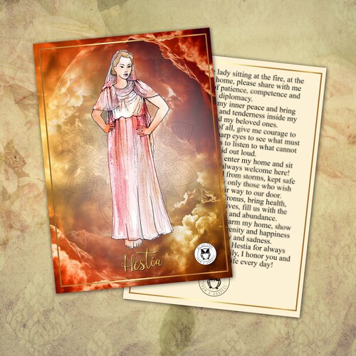 Greek Goddess Prayer Card/greek Goddess Invocation - Etsy