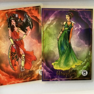 Greek Goddess Prayer Card/greek Goddess Invocation Card/athena,artemis ...