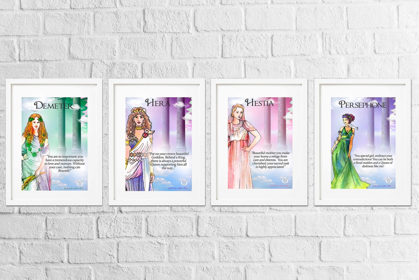 Greek Goddesses Prints/ Greek Goddesses Cards/discover the - Etsy