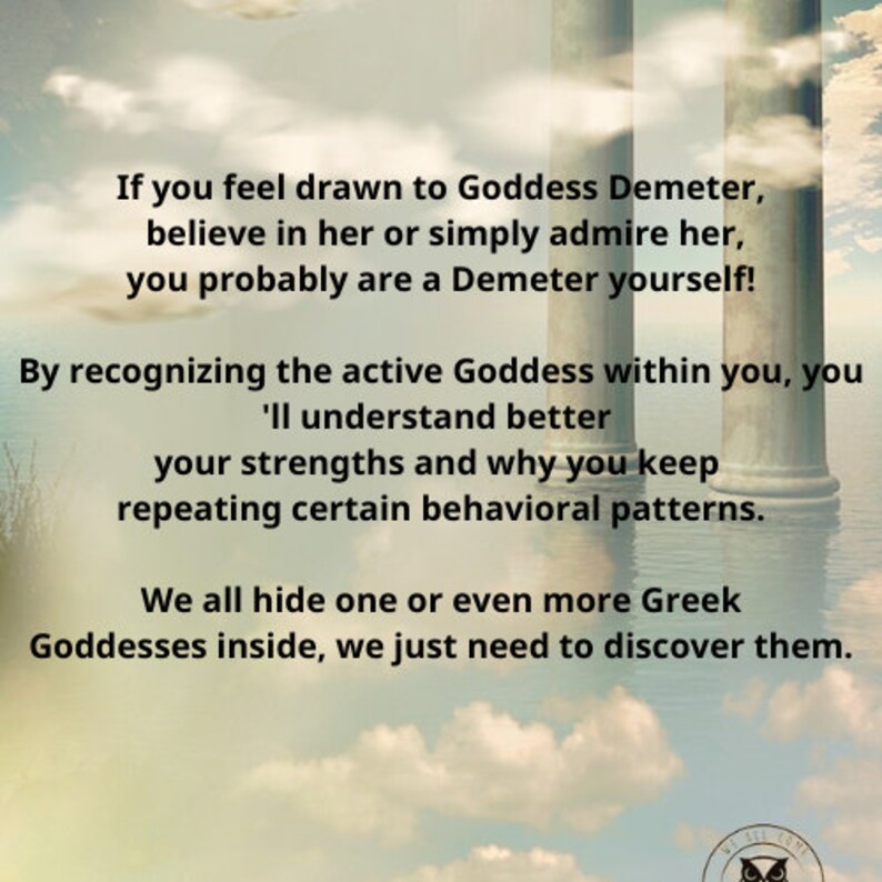 Demeter Affirmations/connect With the Mother Goddess,17 Different ...