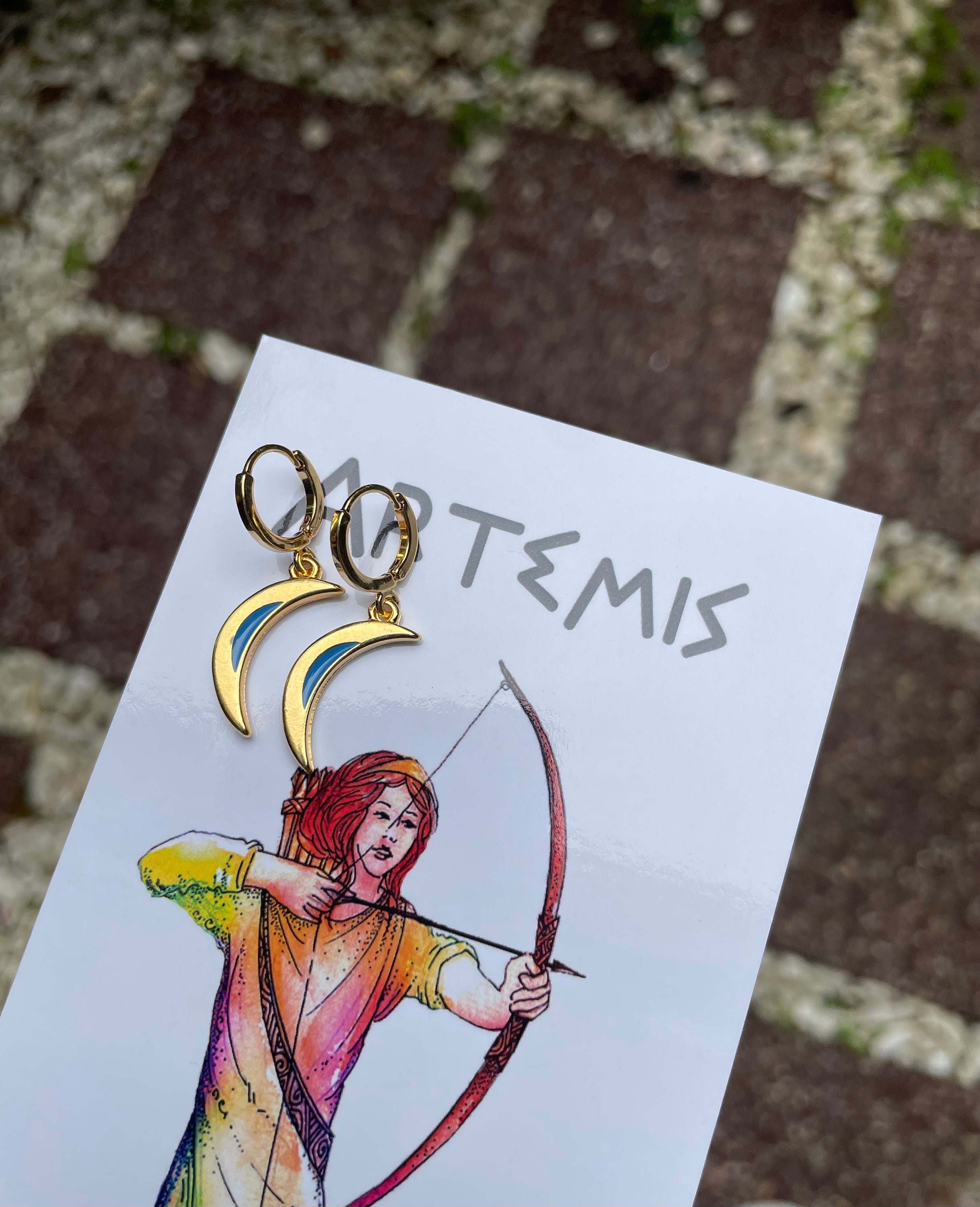 Artemis Silver Bow And Arrow