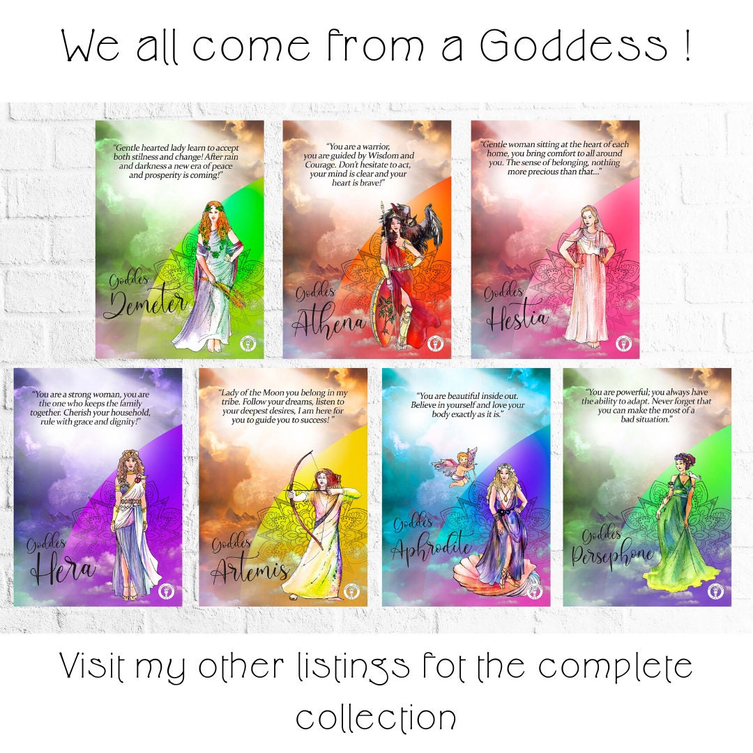 Goddess Demeter Art Print/goddess of Agriculture and Fertility/ Greek ...