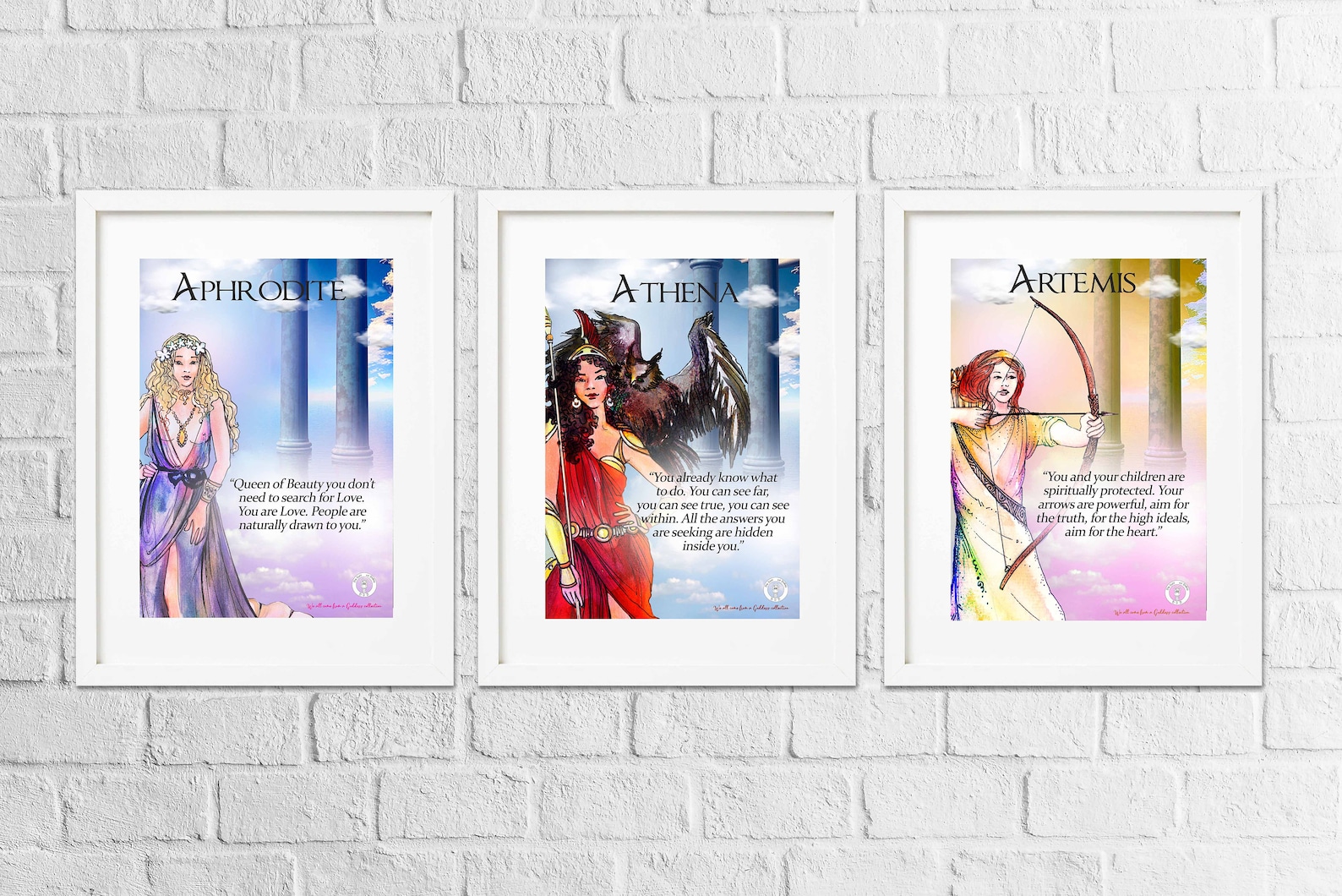 Greek Goddesses Prints/ Greek Goddesses Cards/discover the - Etsy