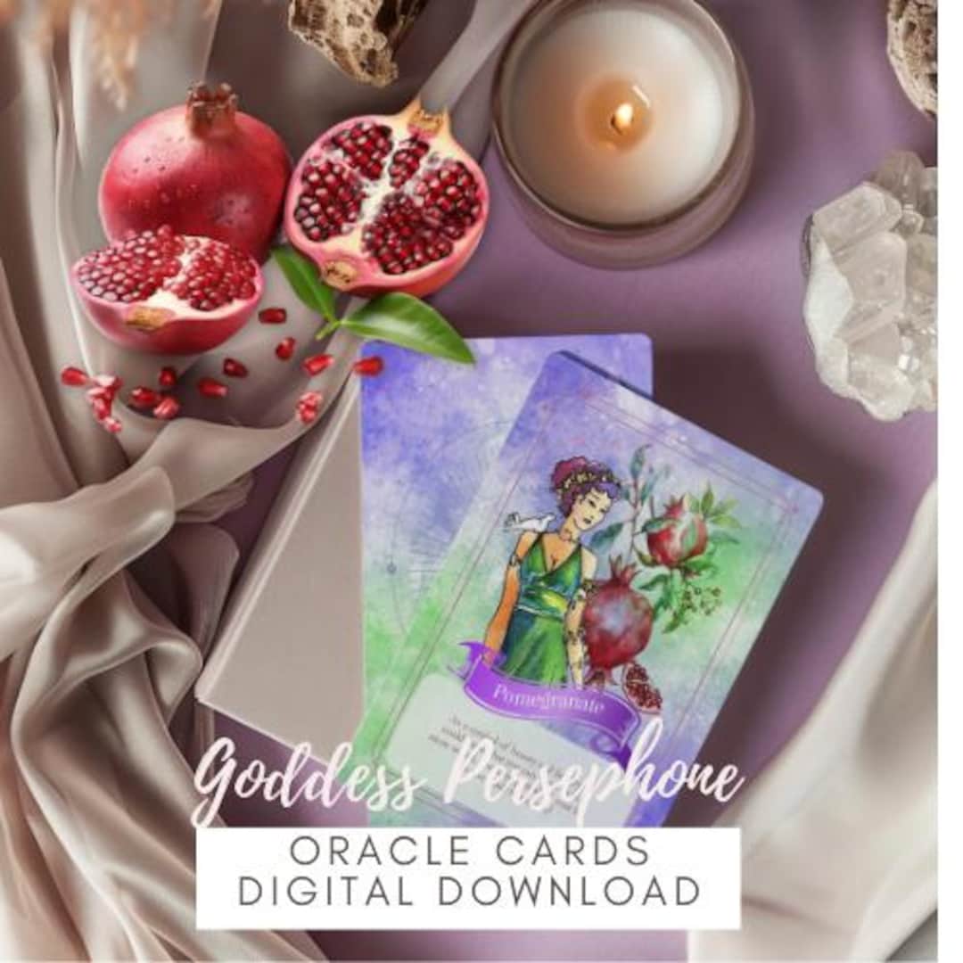 Persephone Oracle Cards/goddess Oracle Deck/goddess of the Underworld ...