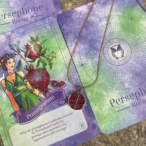 Goddess Persephone Necklace/pomegranate Necklace/goddess of the ...