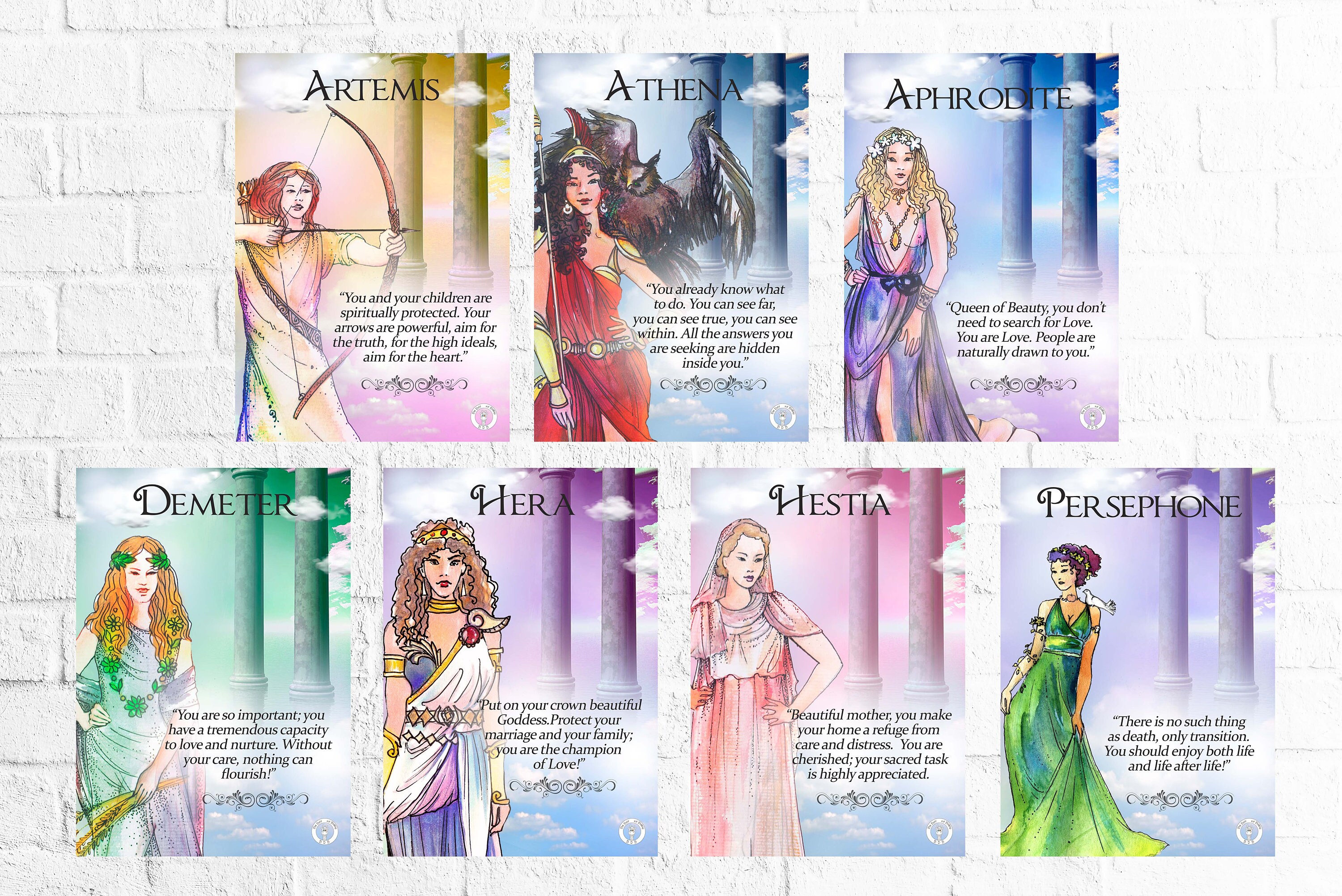 Greek Goddesses Prints/ Greek Goddesses Cards/discover the - Etsy