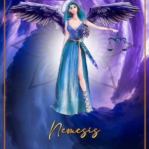 Nemesis Card/greek Goddess Nemesis Card/divine Justice Card/goddess of ...