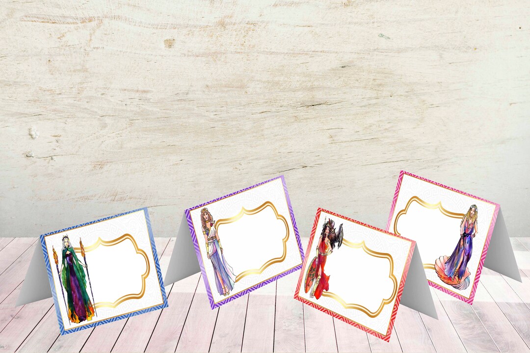 Greek Goddesses Food Labels/greek Goddesses Party, Get These Digital ...