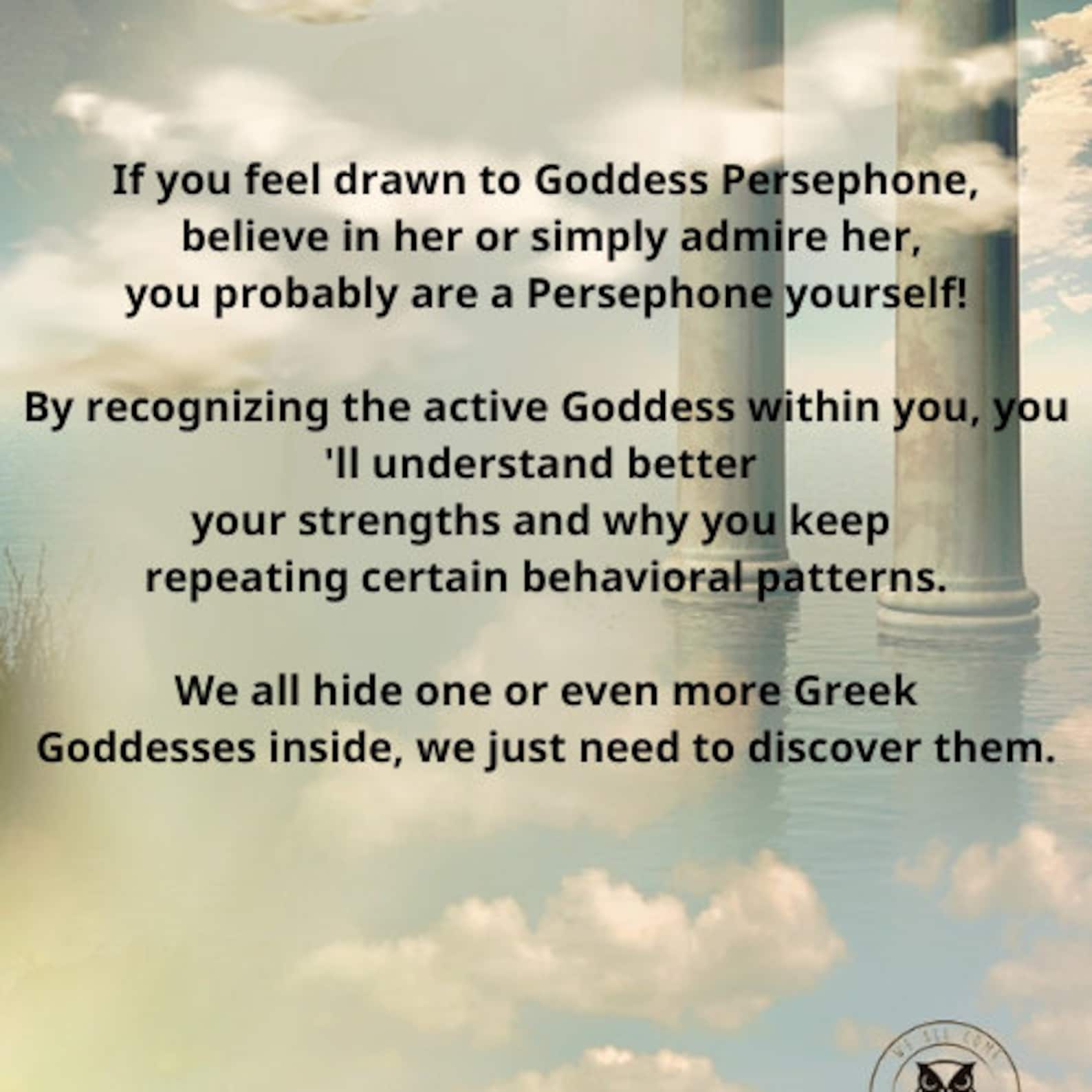 Persephone Archetype/discover Your Greek Goddess Archetype/connect With ...