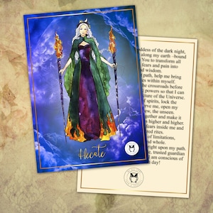 Greek Goddess Prayer Card/greek Goddess Invocation Card/athena,artemis ...
