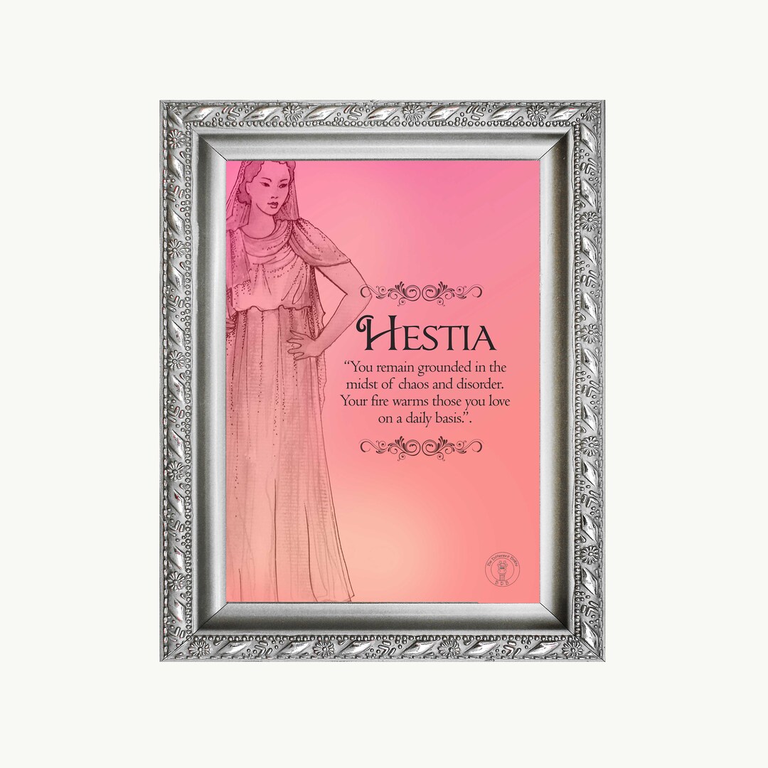 Goddess Hestia Art Print/goddess of Family and Hearth/ Greek Goddess ...