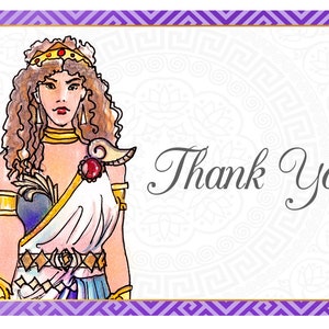 Greek Goddesses Thank You Cards/8 Digital Cards 8 Greek Goddesses ...