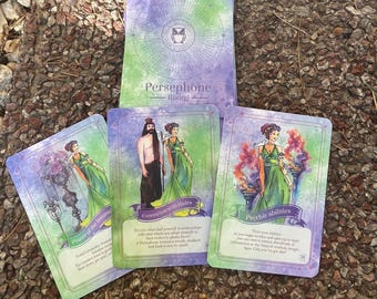Persephone Oracle Deck Tarot Cards Goddess Oracle Witchy Gift Shadow ...