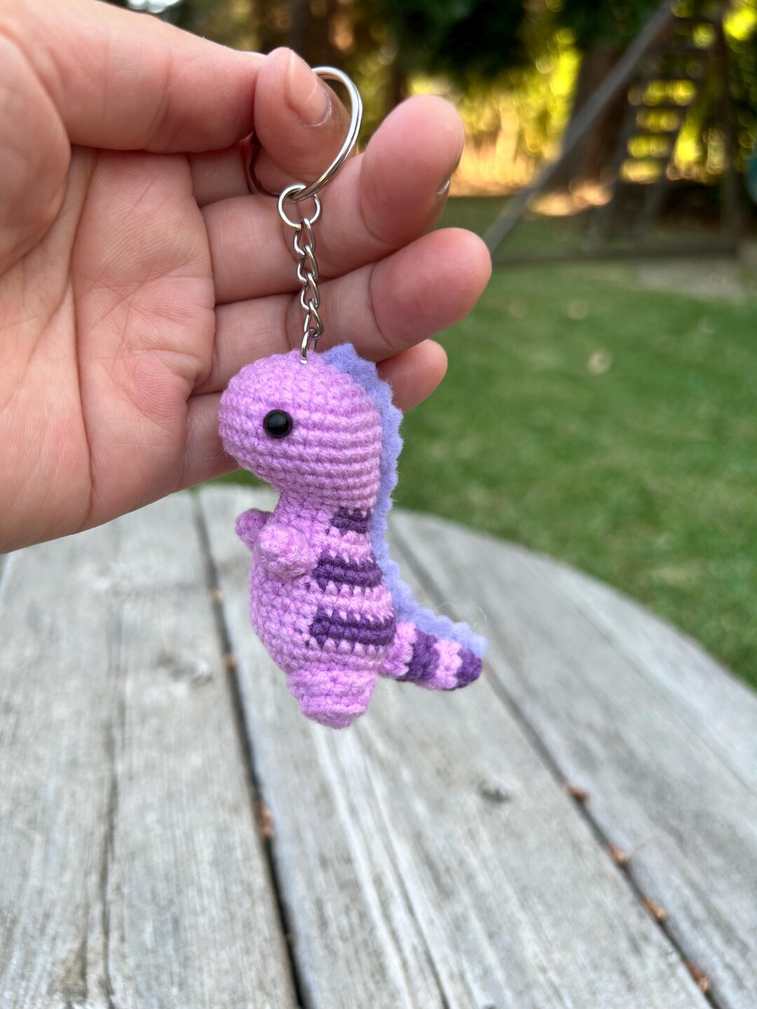 Cute Mini Spiky Dinosaur Amigurumi Doll Crochet Dino Baby T-rex ...