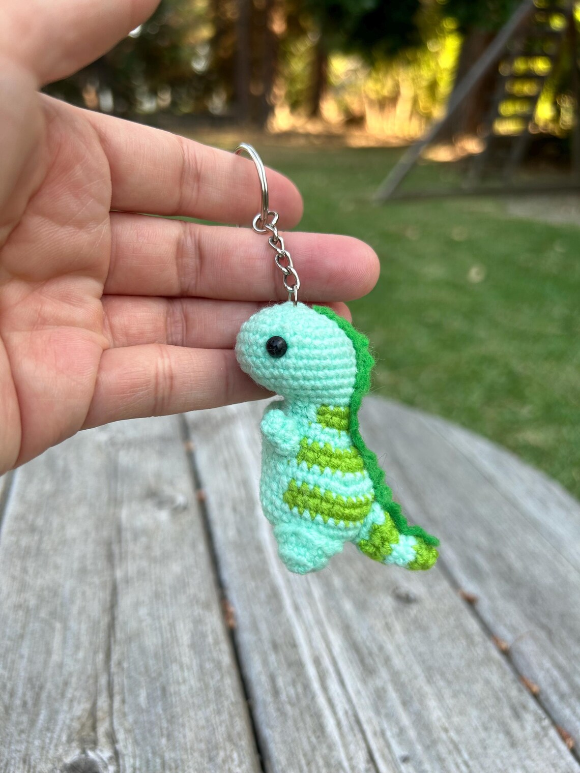 Crochet Mini Spiky Dinosaur Amigurumi Doll | Crochet Dino Baby T-rex ...