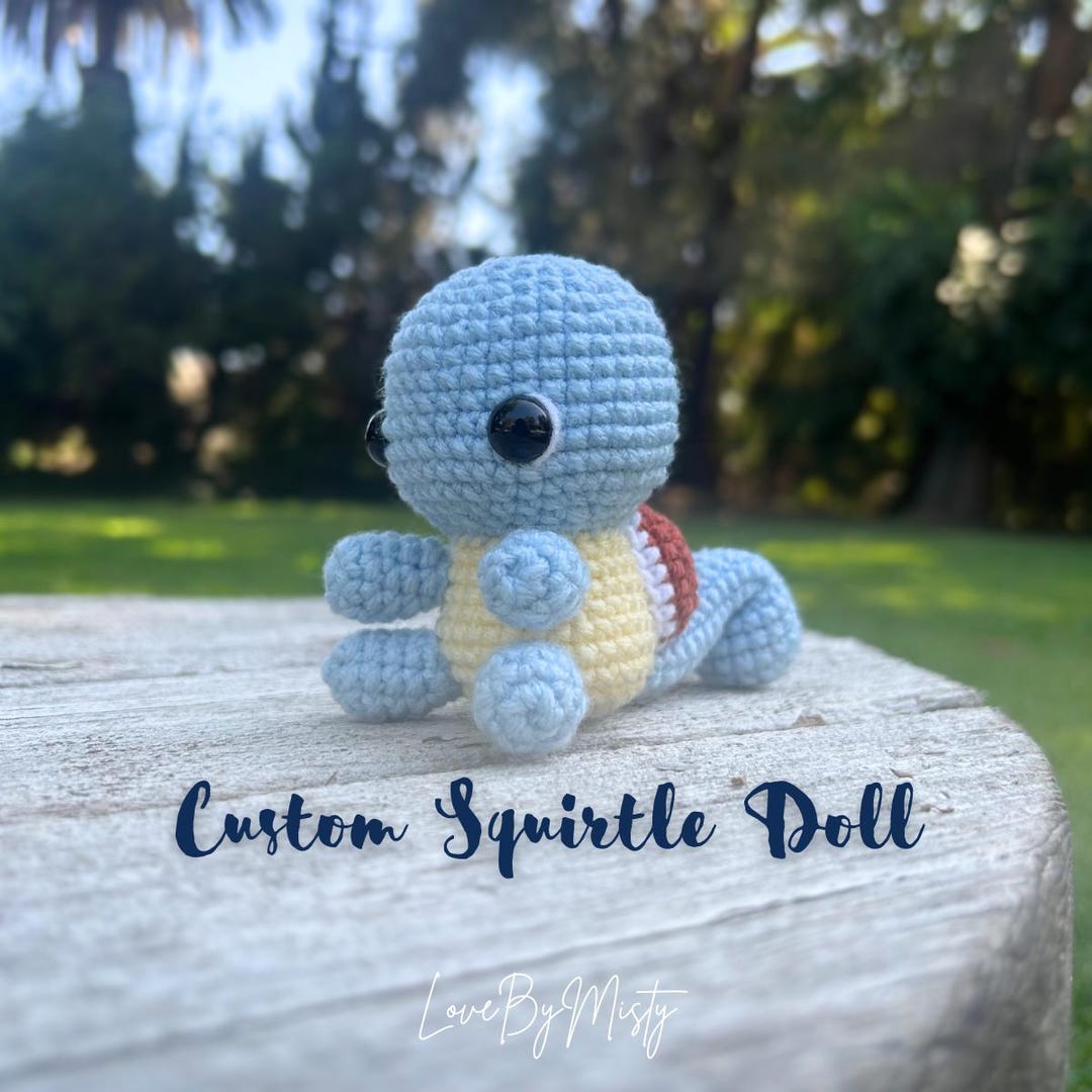 Custom Amigurumi Squirtle Crochet Doll Pokémon Doll - Etsy