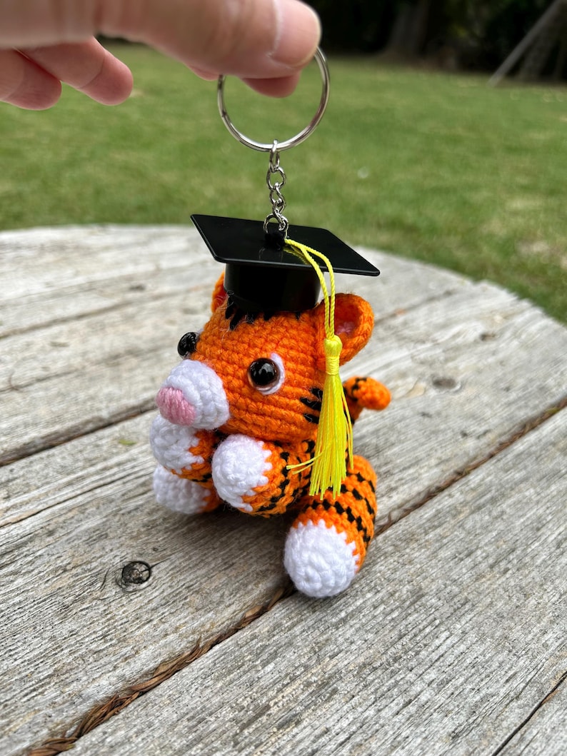 Cute Tigger the Tiger Amigurumi Crochet Doll | Graduation Gift ...