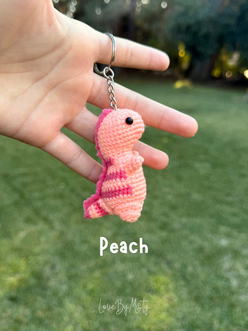 Crochet Mini Spiky Dinosaur Amigurumi Doll | Crochet Dino Baby T-rex ...
