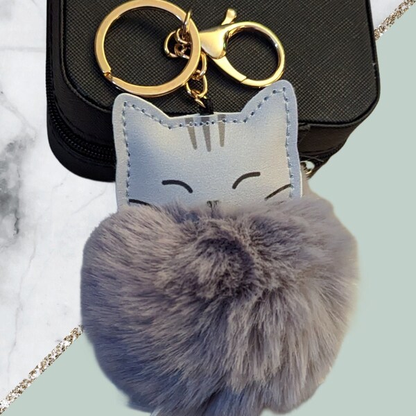 Fur Ball Keychain - Etsy