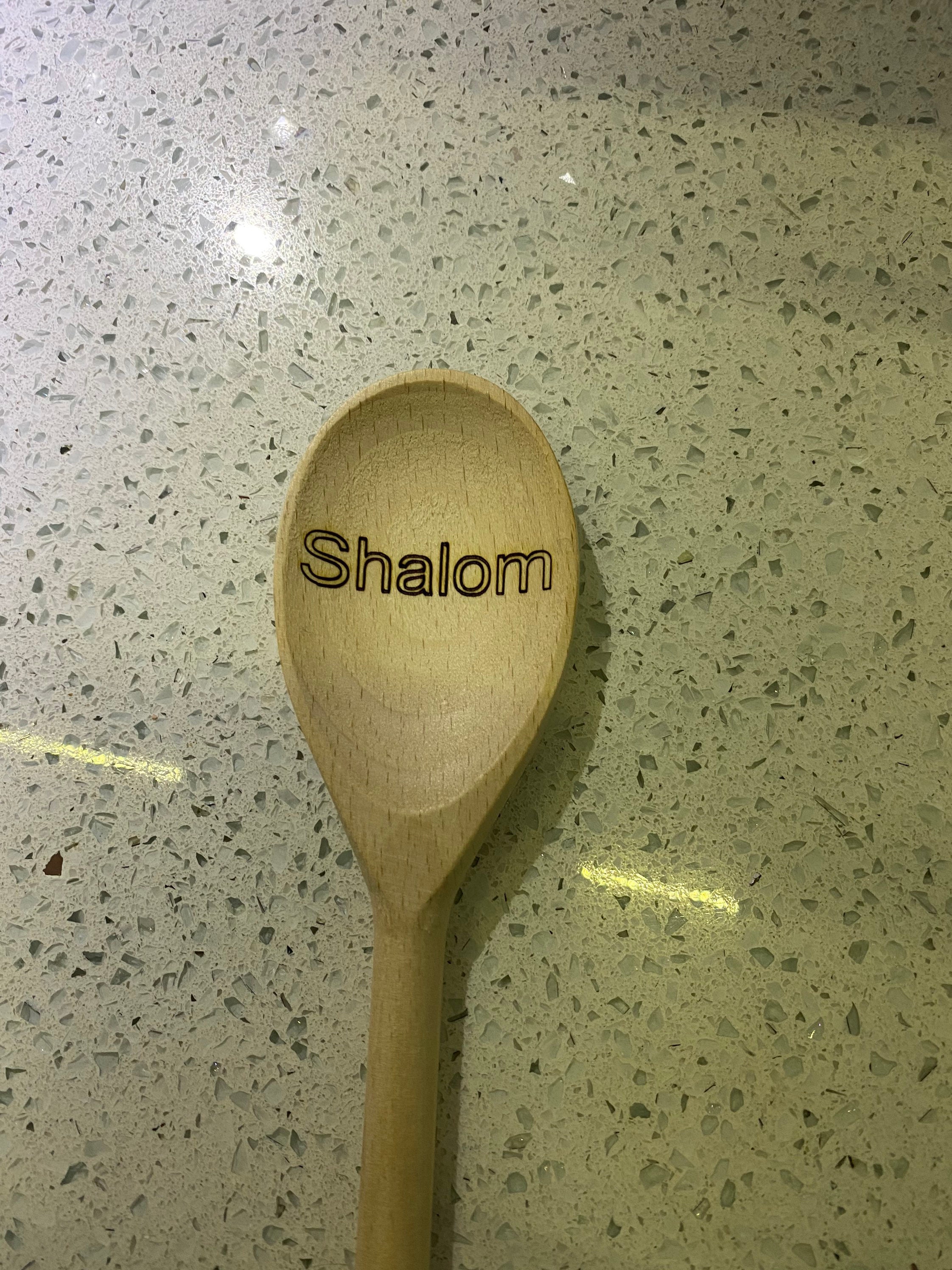 Friday Night Dinner Shalom Spoon - Etsy