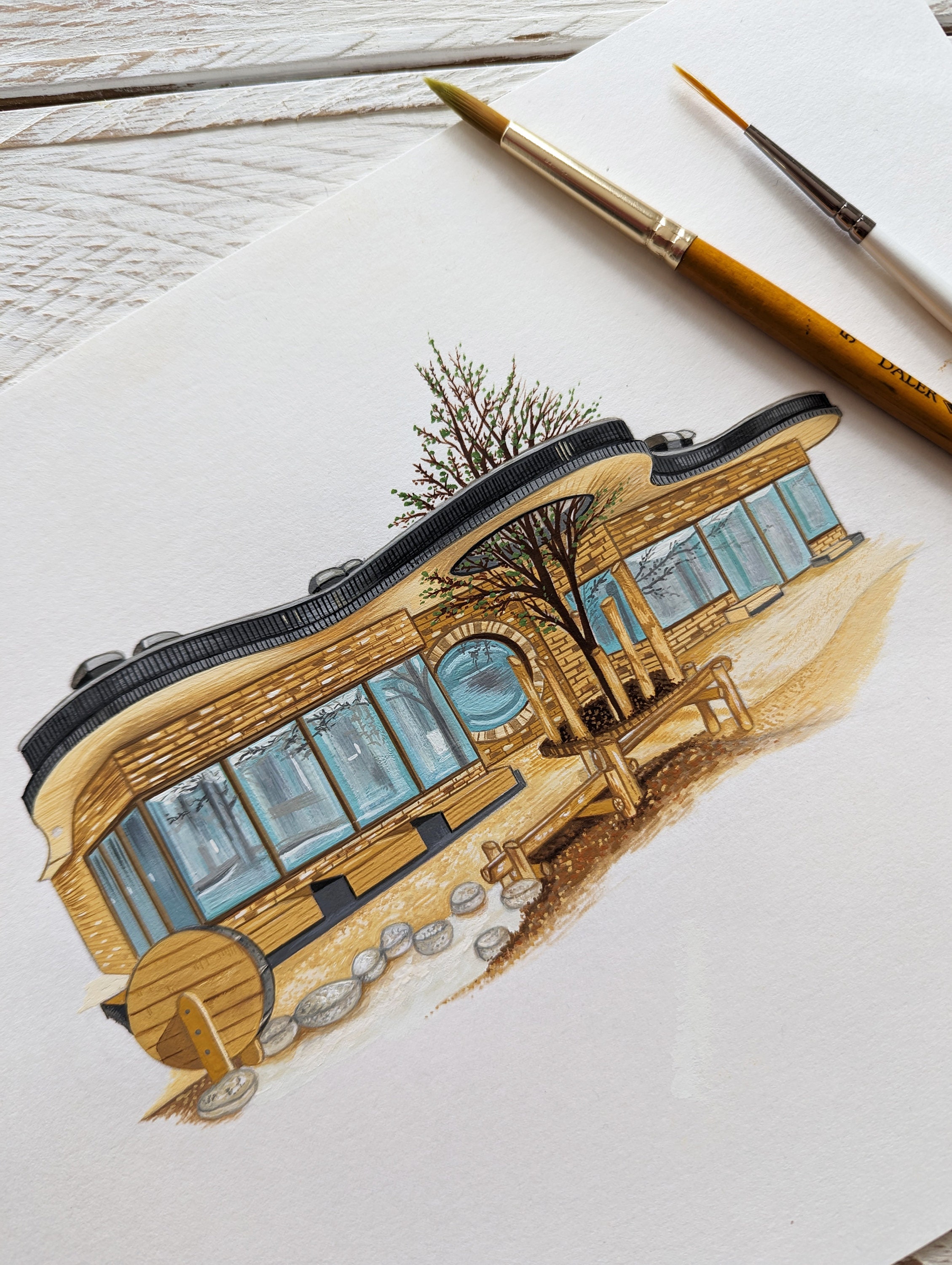 Hand-painted Map Fully Bespoke - Etsy