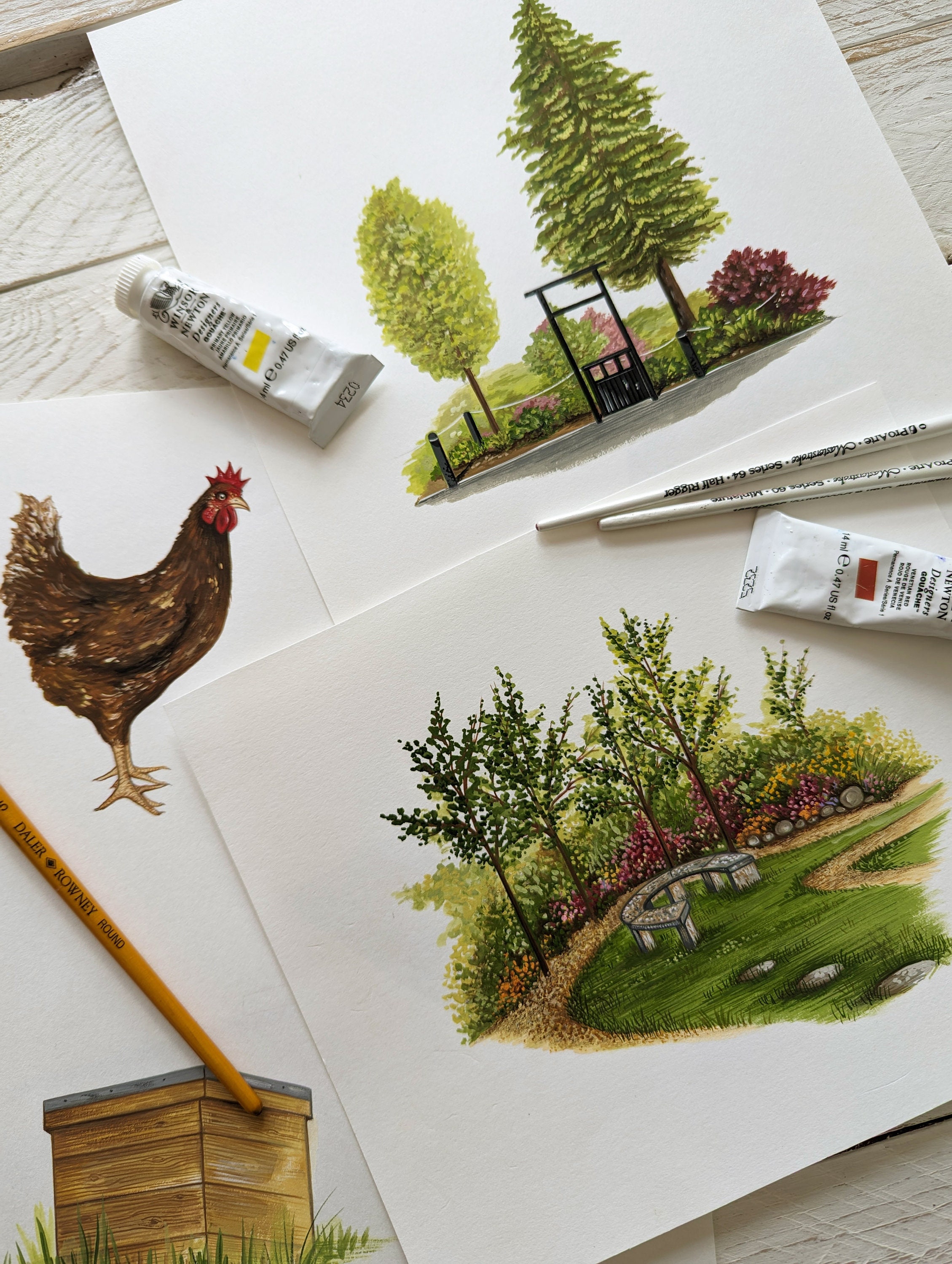 Hand-painted Map Fully Bespoke - Etsy