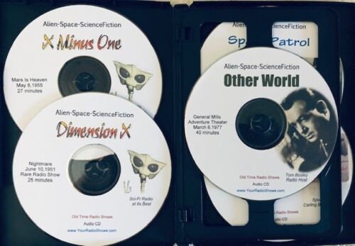 Aliens Space Science Fiction Radio Shows 5 Audio Cds Case Collection ...