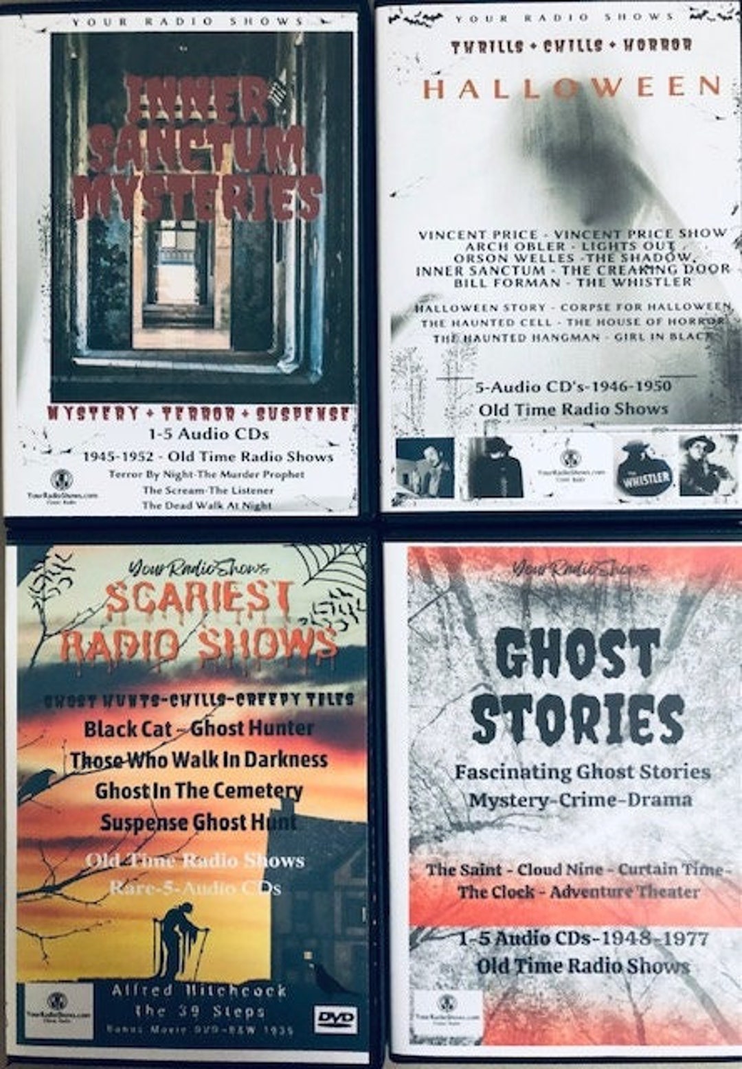 Giant Halloween Collection 20 Old Time Radio Shows Audio Cds-4 Case ...
