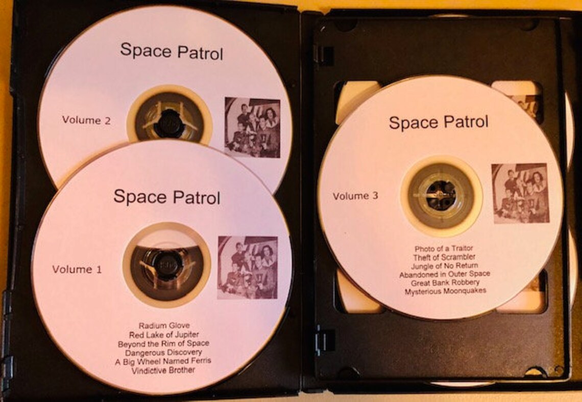 Space Patrol-68 Television Shows 2 Case Collection-rare B&W 12 Dvd's ...