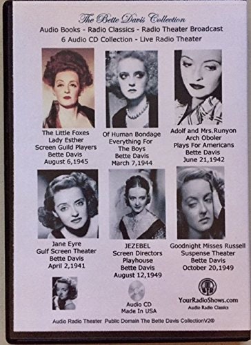The Bette Davis Classic Collection V-2 6 Audio Cd's-1941-1949 Radio ...