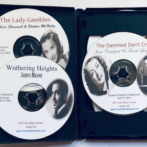 Screen Directors Playhouse 15 Audios-three Set Case Old Time Radio Shows Collection-barbara ...