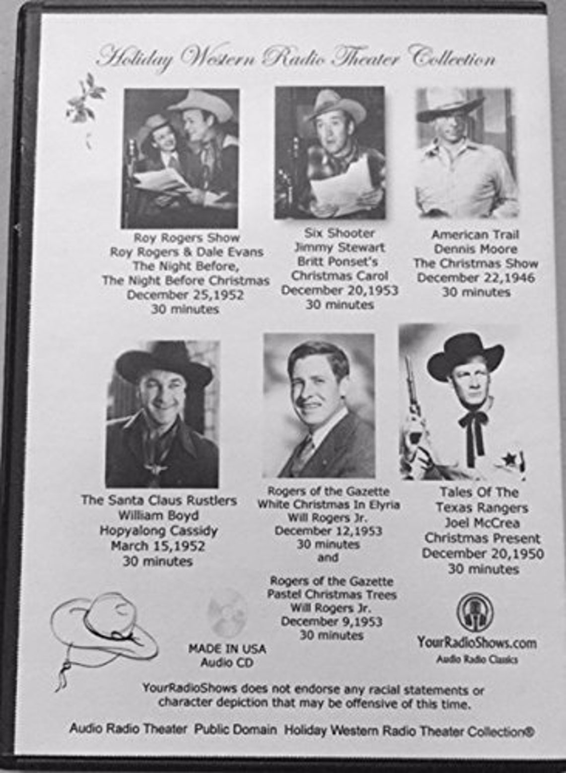 Holiday Western Rare Radio Theater Collection-live Old Time Radio Shows ...