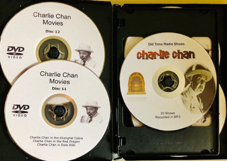 42 "charlie Chan" Movies on 14 Dvd's-collectors Choice-3 Case ...