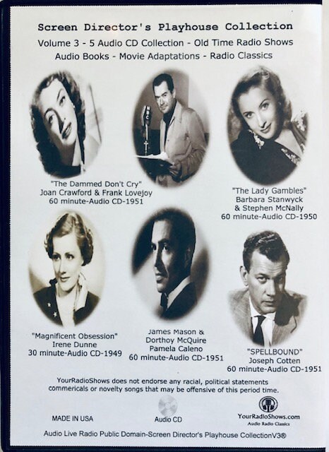 Screen Directors Playhouse 15 Audios-three Set Case Old Time - Etsy