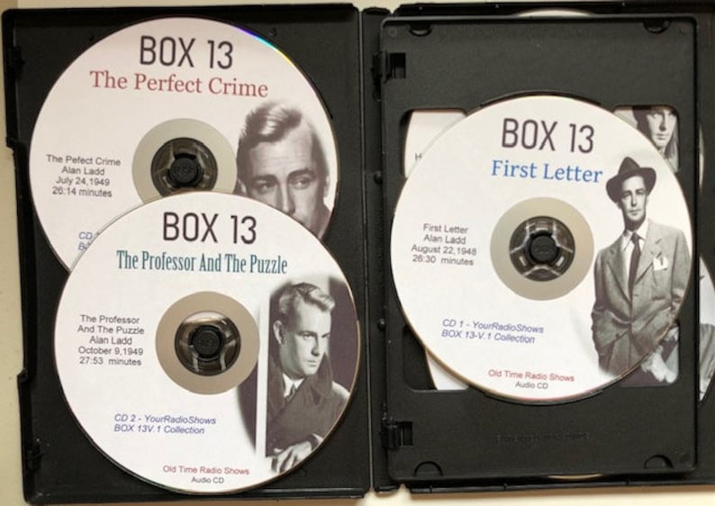 BOX 13-5 Audio Cd's Old Time Radio Show Case Collection-newspaper ...