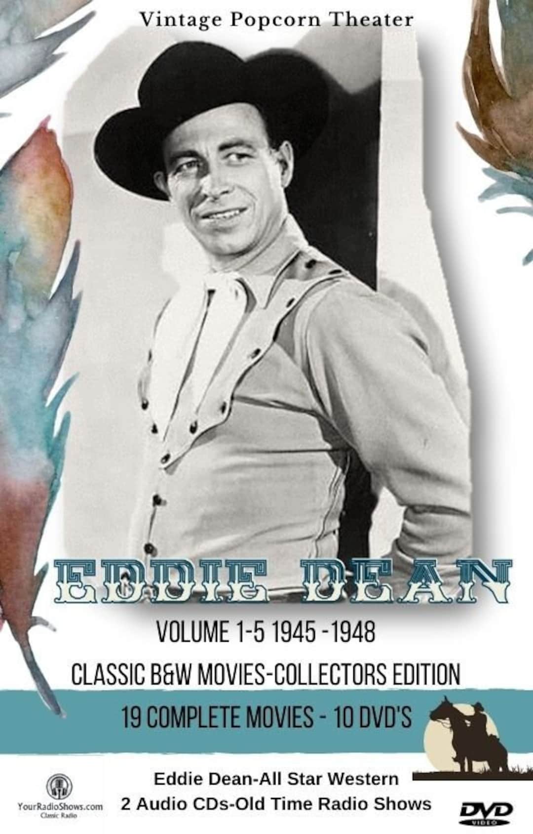 The Eddie Dean Collection 10 Dvds Rare-1946-2 Case Sealed Collection ...