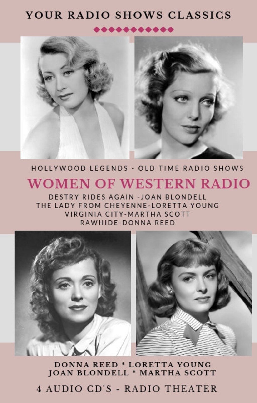 Women of Western Radio Collection-4 Audio Cds-live Theater-classic Old ...