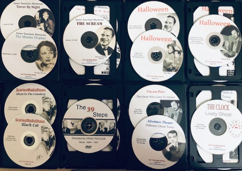 Giant Halloween Collection 20 Old Time Radio Shows Audio Cds-4 Case ...