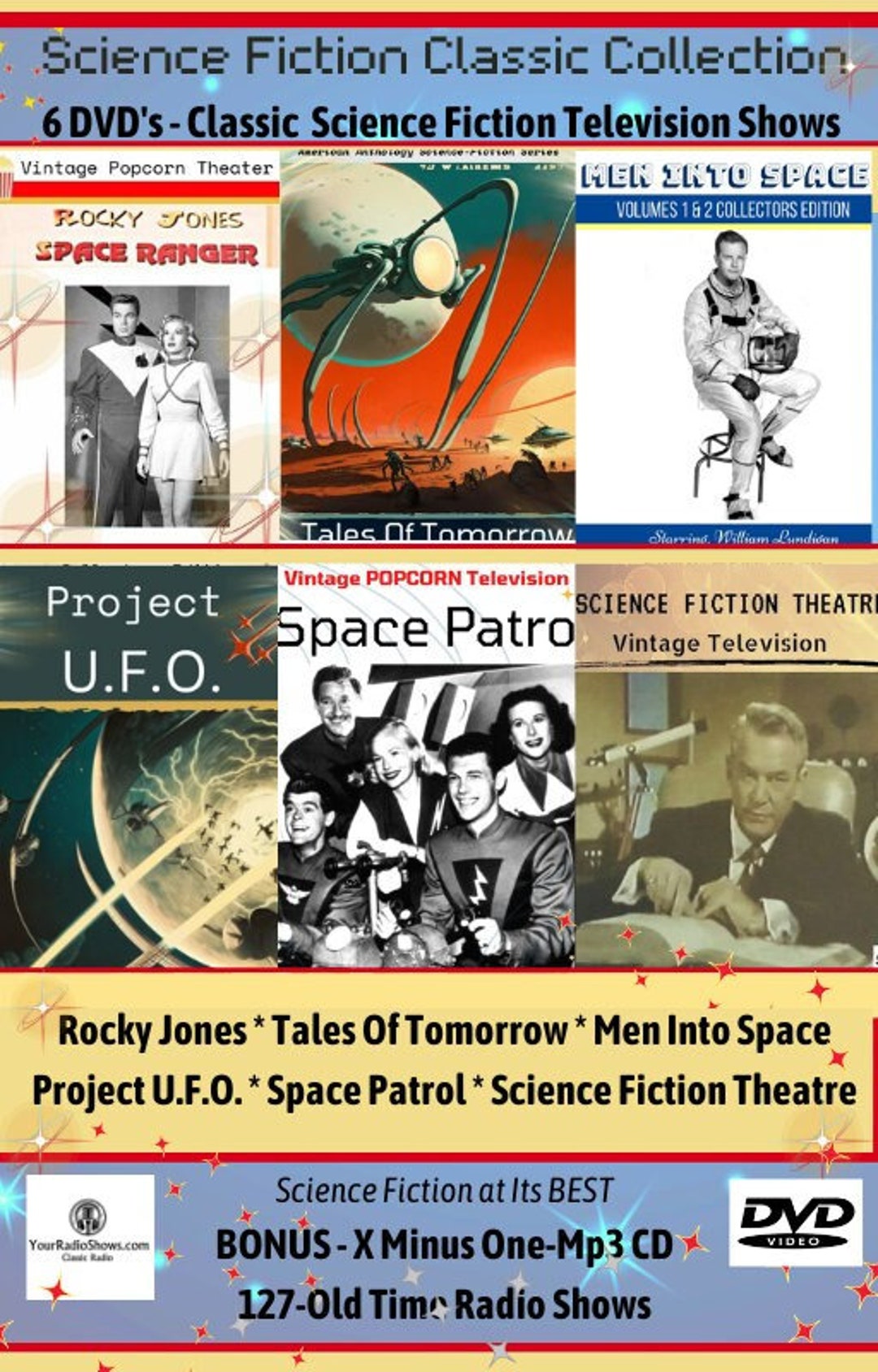 Science Fiction Classic TV Shows-sealed Case Collection-6 Dvds of Your ...