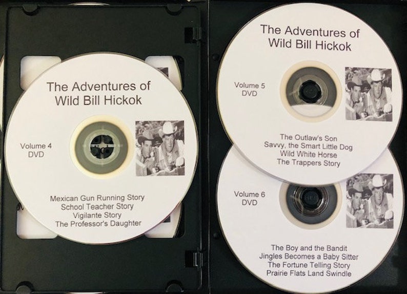 The Adventures of Wild Bill Hickok-3 Case Rare Collection-guy Madison ...