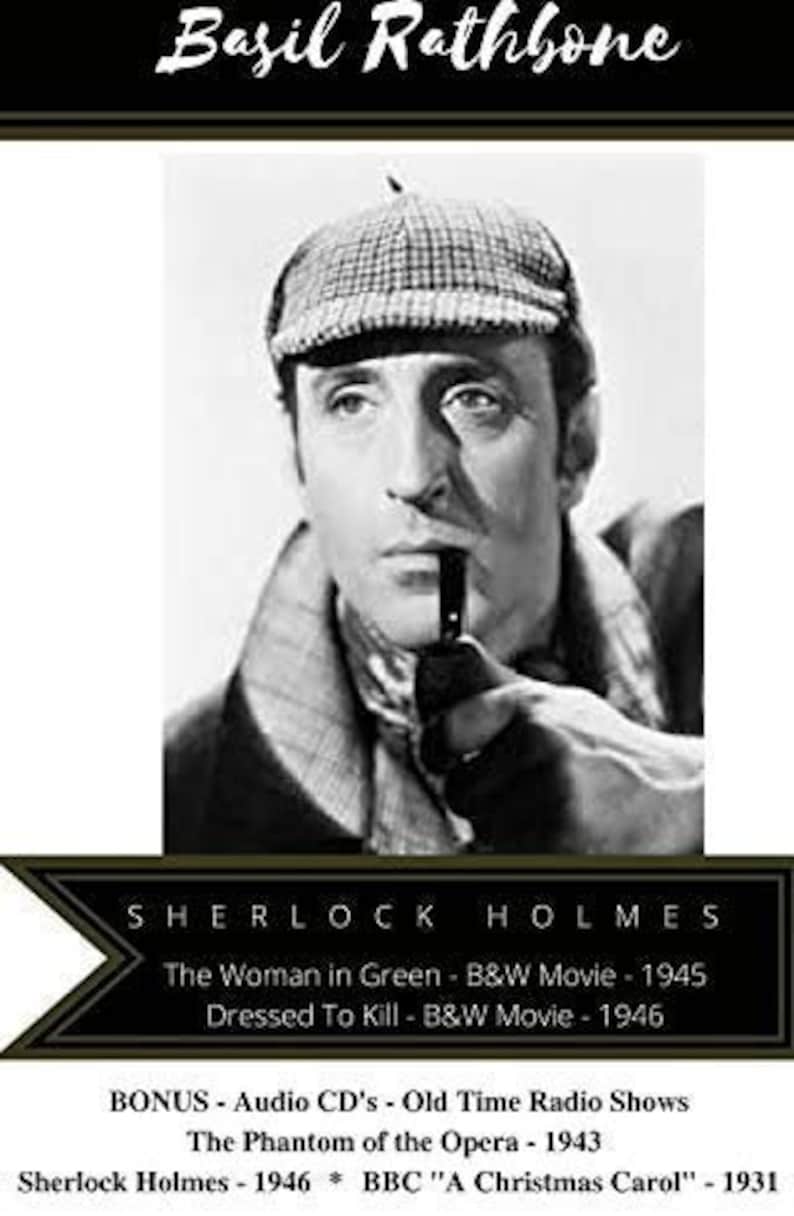 Basil Rathbone-sherlock Holmes Case Collection-2 B&W Movies-1945-1946-3 ...