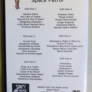 Space Patrol-68 Television Shows 2 Case Collection-rare B&W 12 Dvd's ...