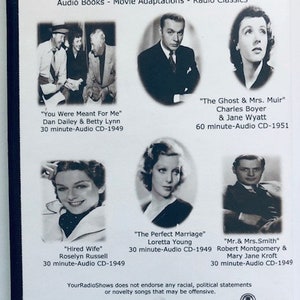 Screen Directors Playhouse 15 Audios-three Set Case Old Time Radio Shows Collection-barbara ...