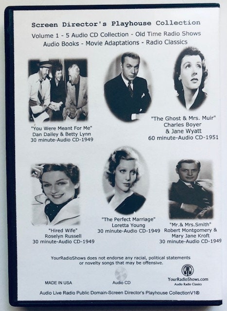 Screen Directors Playhouse 15 Audios-three Set Case Old Time - Etsy