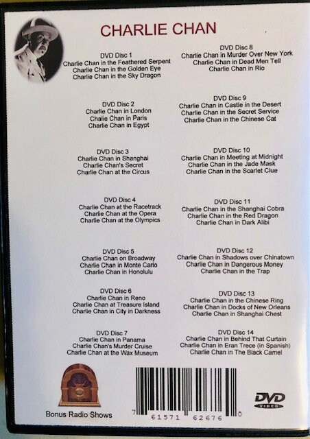 42 "charlie Chan" Movies on 14 Dvd's-collectors Choice-3 Case ...