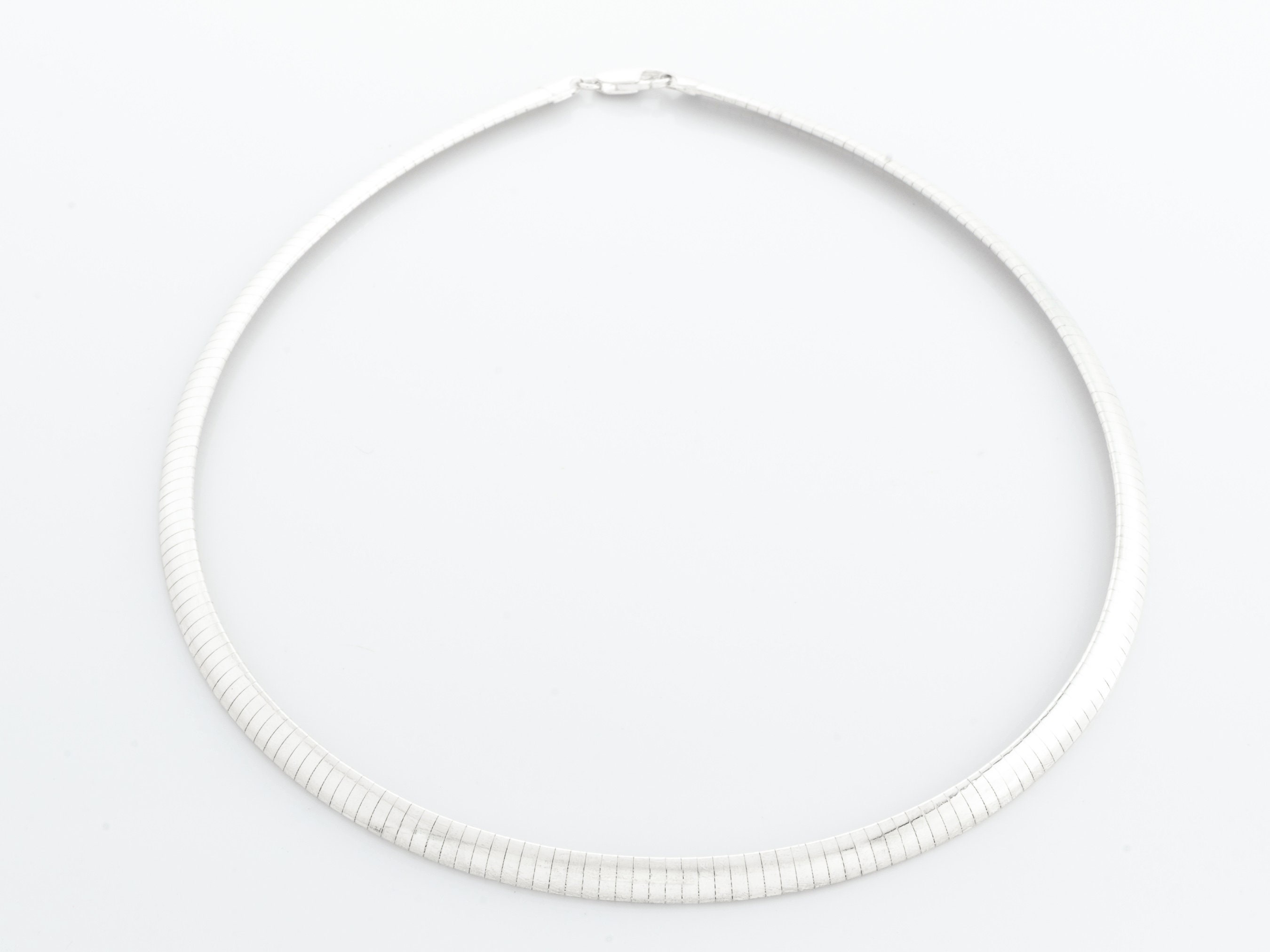6mm-sterling Silver Omega Necklace, Omega Chain in 18 Inches, Statement ...