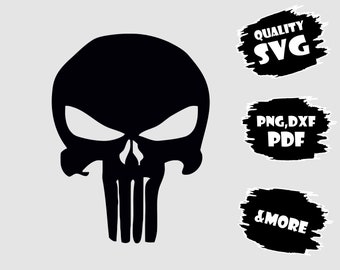 Punisher Logos SVG - Pack 4 Logos - Cut Files - Clipart - Svg Png Pdf ...