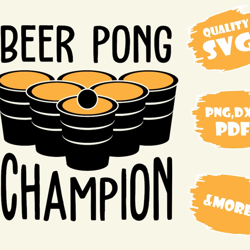 Beer Pong Svg - Etsy