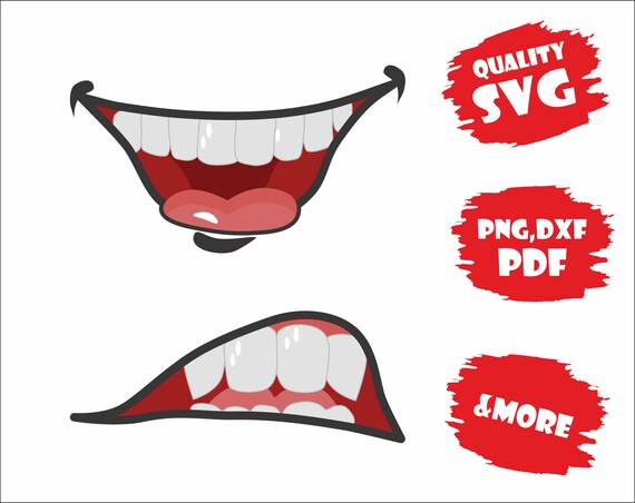 Mouth Clipartsvgpdfepsdxfpng | Etsy