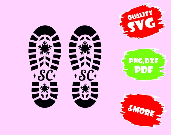 Huella de Santa Svg Eps Png Pdf Dxf | Etsy España